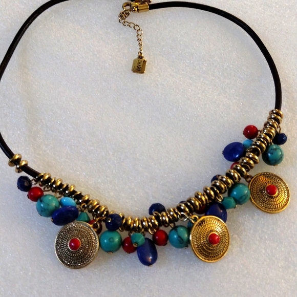 Chaps | Jewelry | Chaps Mini Medallions And Beads Necklace | Poshmark